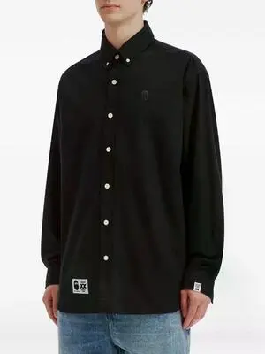 FINGERCROXX Logo-patch Button-down Shirt