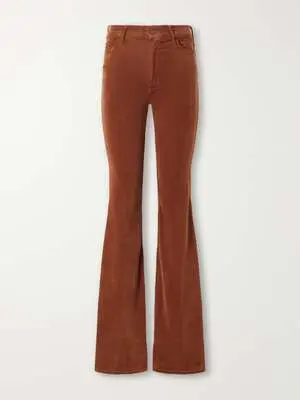 MOTHER The Doozy Cotton-blend Corduroy Flared Pants