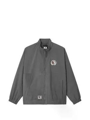 FINGERCROXX Logo-patch Zip-fastening Jacket - Grey