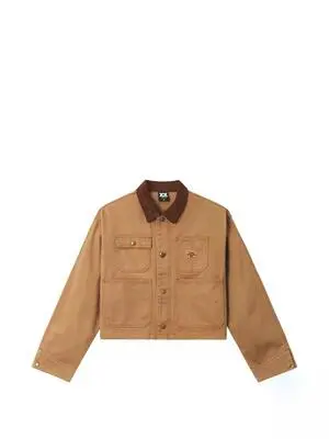 FINGERCROXX Corduroy-collar Jacket - Brown