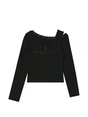 MUSIUM DIV. Layered-effect Stud-embellished Top