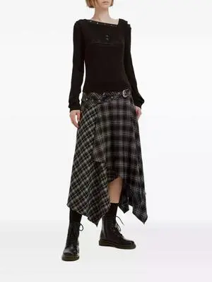 MUSIUM DIV. Layered-effect Stud-embellished Top