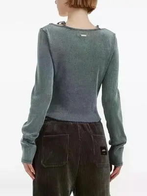 MUSIUM DIV. Ruched Layered-detail Top