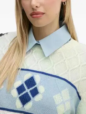 BENETTON Argyle-pattern Sweater