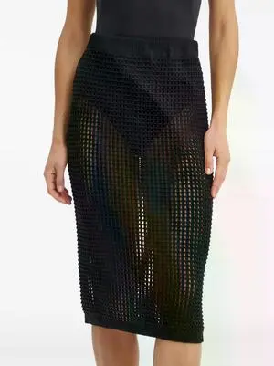 BENETTON Knitted Midi Skirt