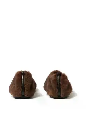 Stella McCartney Mink Ankle Chain Ballerina Flats