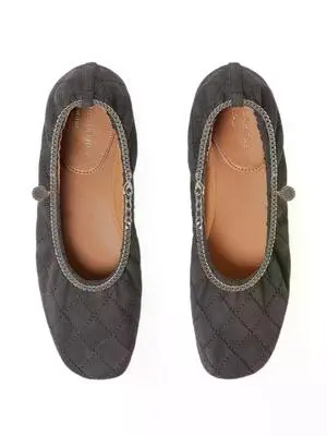 Stella McCartney Quilted Ankle-chain Ballerina Flats
