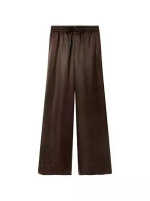 Stella McCartney Star Silk Jacquard Wide-leg Pants