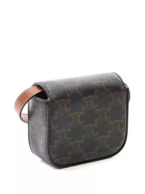Celine 2020-2026 Mini Triomphe Coated Canvas Claude Crossbody Bag