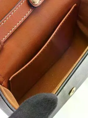 Celine 2020-2026 Mini Triomphe Coated Canvas Claude Crossbody Bag