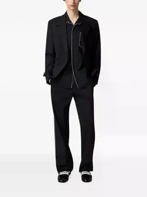 MSGM Logo-patch Double-breasted Jacket