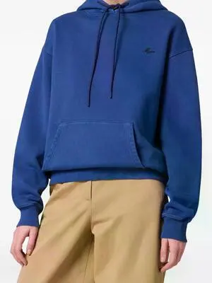 MSGM Embroidered-logo Pouch-pocket Hoodie
