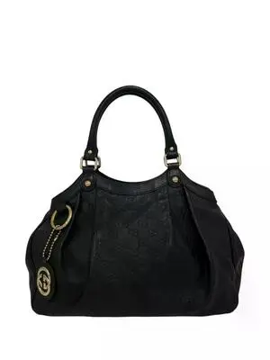 Gucci 2000-2015 Medium Guccissima Sukey Tote Bag - Black