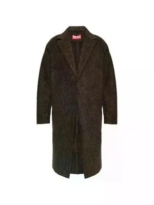 DIESEL® Brushed W-hull Coat - Brown