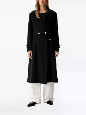 FRACOMINA Double-breasted Coat - Black