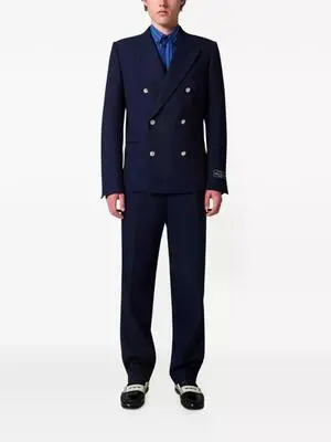 MSGM Double-breasted Peak-lapel Jacket