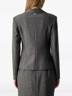 FRACOMINA Belted Herringbone Blazer
