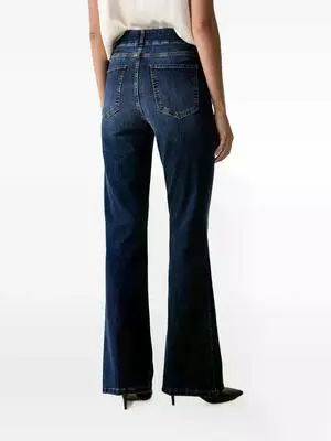 FRACOMINA Logo-embellished Flared Jeans