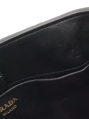 Prada Ruched Leather Handbag