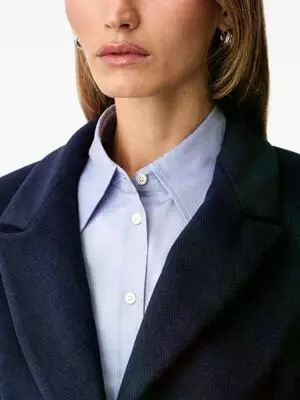 FRACOMINA Ring-detail Notched-lapel Coat