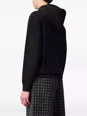MSGM Logo-embroidered Pouch-pocket Hoodie