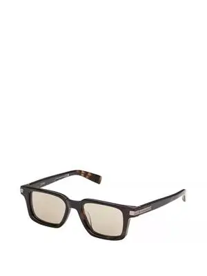 Zegna Rectangle Frame Sunglasses