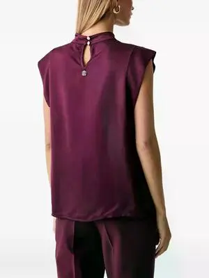 FRACOMINA Short-sleeve Satin Top