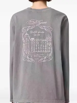 MSGM Embroidered Long-sleeve T-shirt