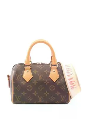 LOUIS VUITTON 2021-2026 Monogram Speedy Bandouliere 20 Satchel - Brown