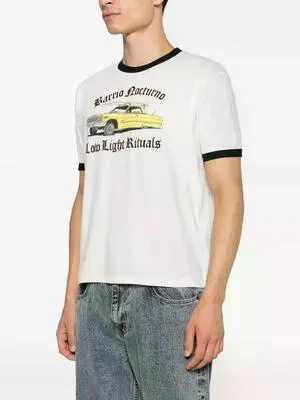 SECOND / LAYER Graphic-print Ringer T-shirt