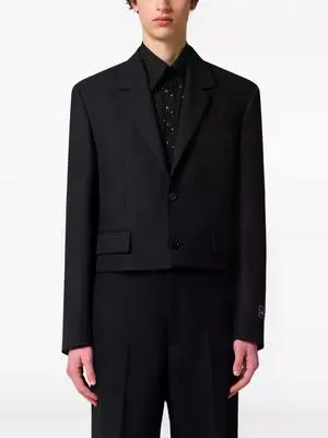 MSGM Cropped Notch-lapels Jacket