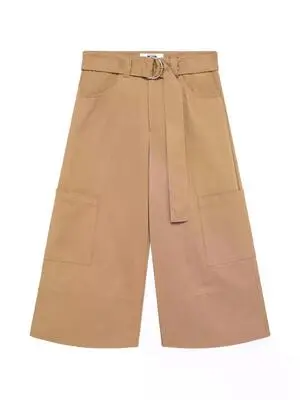 MSGM Cropped Belted Trousers