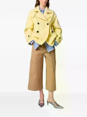 MSGM Cropped Belted Trousers