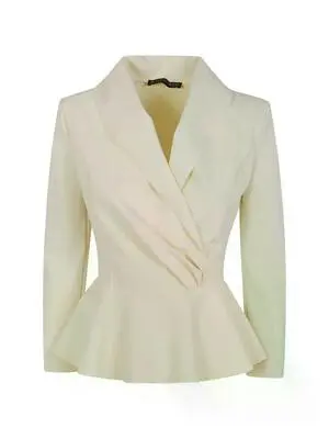 Chiara Boni La Petite Robe Peplum Wrap Top