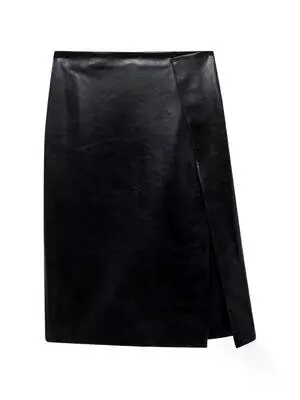 MSGM Midi Skirt With Slit Detail