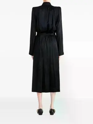 Rick Owens Wrap-style Padded-shoulder Coat