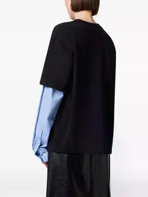 MSGM Layered Slogan-print T-shirt