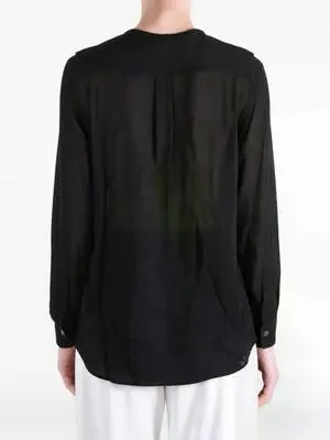 Comme Des Garçons Oversized-collar Sheer Shirt