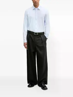 Michael Kors Logo-embroidered Long-sleeve Shirt