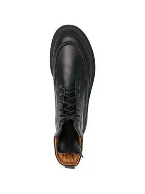 BUTTERO® Lace-up Leather Ankle Boots