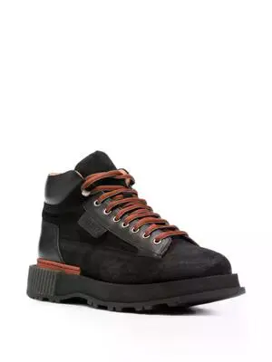BUTTERO® Logo-debossed Leather Boots