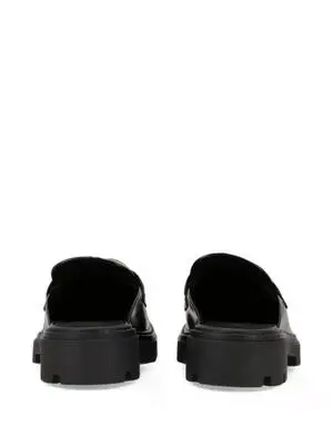 TOD'S Chain-link Leather Mules
