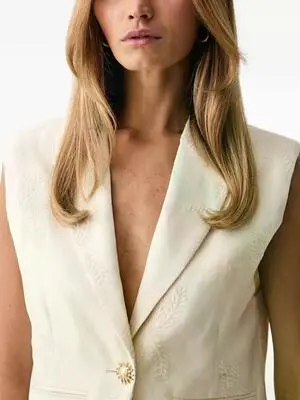 MORGAN Embroidered Sleeveless Jacket