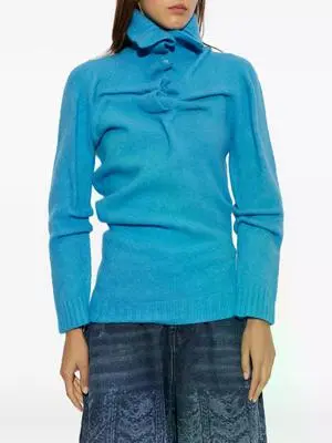 DIESEL® M-amary Ruffled Turtleneck Sweater