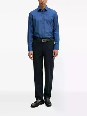 Michael Kors Logo-embroidered Long-sleeved Shirt