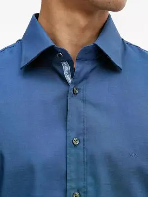 Michael Kors Logo-embroidered Long-sleeved Shirt
