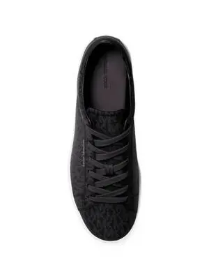 Michael Kors Reign Signature Logo Print Canvas Sneakers