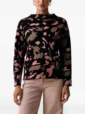 Joseph Ribkoff Abstract-pattern Bead-embellished Sweater