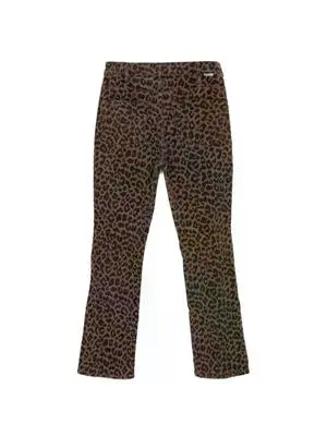 MOTHER The Hustler Leopard-print Jeans