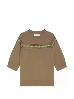 Dries Van Noten Embroidered Wool Sweater